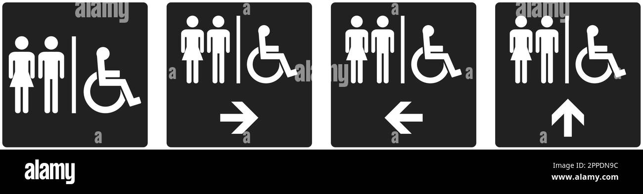 Toilet Sign Aluminium Toilet Door Sign - Disabled, Gents, Lavatory ...