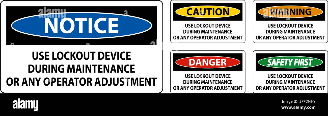 Caution Use Lockout Device During Maintenance Or Any Operator ...
