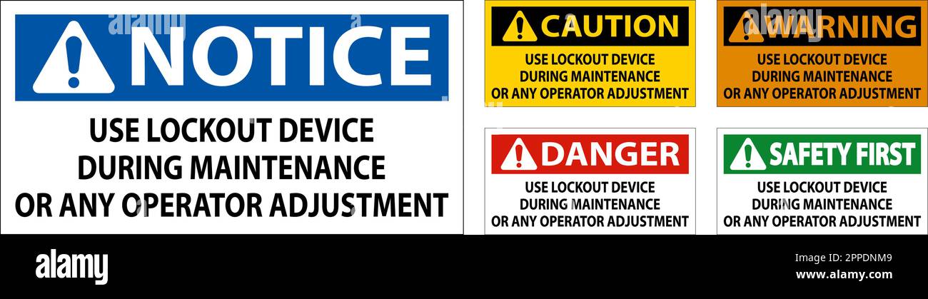 Caution Use Lockout Device During Maintenance Or Any Operator ...