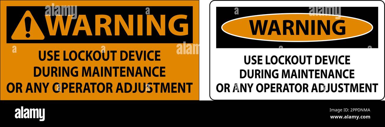 Caution Use Lockout Device During Maintenance Or Any Operator ...