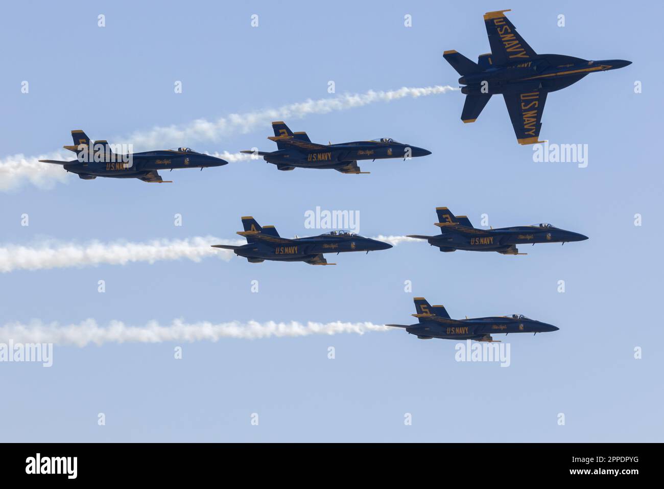 U.S. Navy F/A-18 Super Hornets with U.S. Navy Flight Demonstration ...