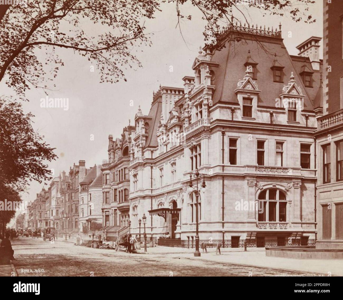 The Mrs. William B. Astor House at 841 Fifth Avenue in Manhattan, 1895 ...