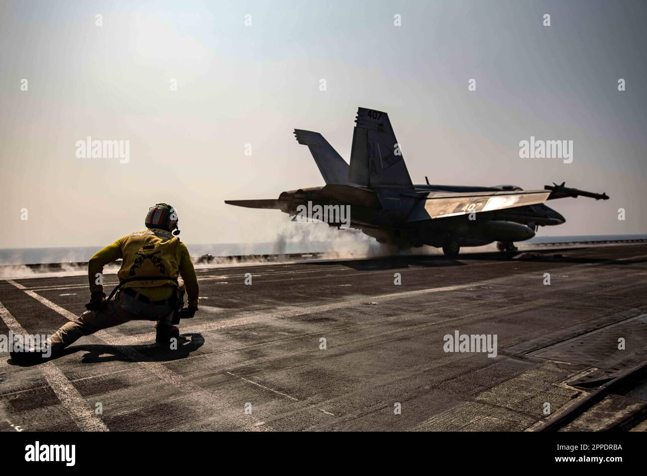 230422-N-BI507-1230 SOUTH CHINA SEA (April 22, 2023) An F/A-18E Super ...
