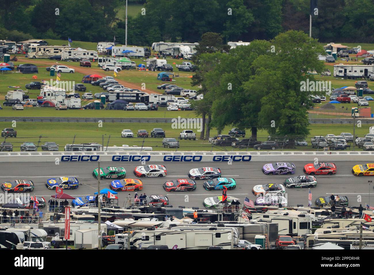 TALLADEGA, AL - APRIL 23: General race action during the NASCAR Cup ...