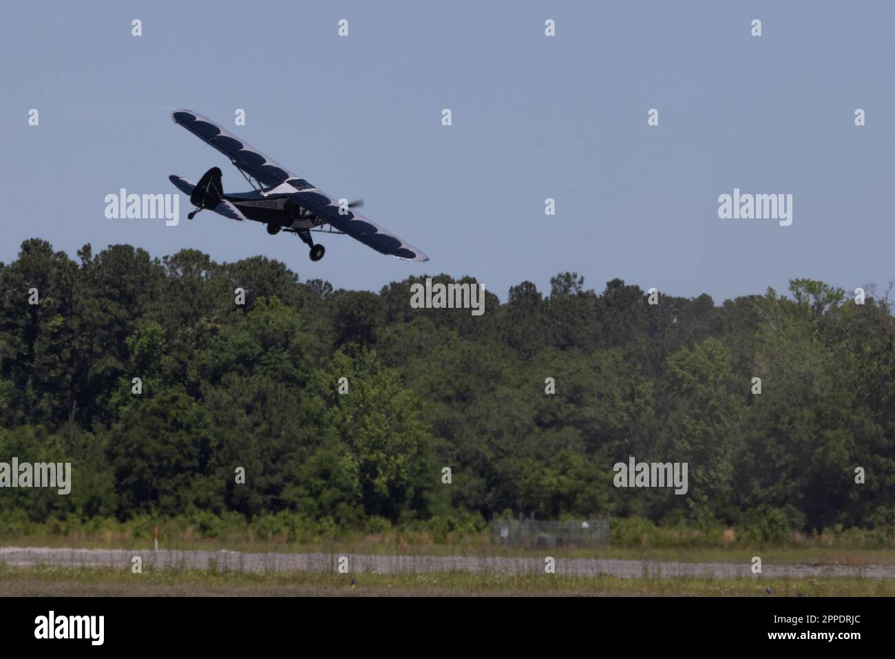 Kyle Franklin performs aerobatic maneuvers in a PA-18A Super Cub during ...