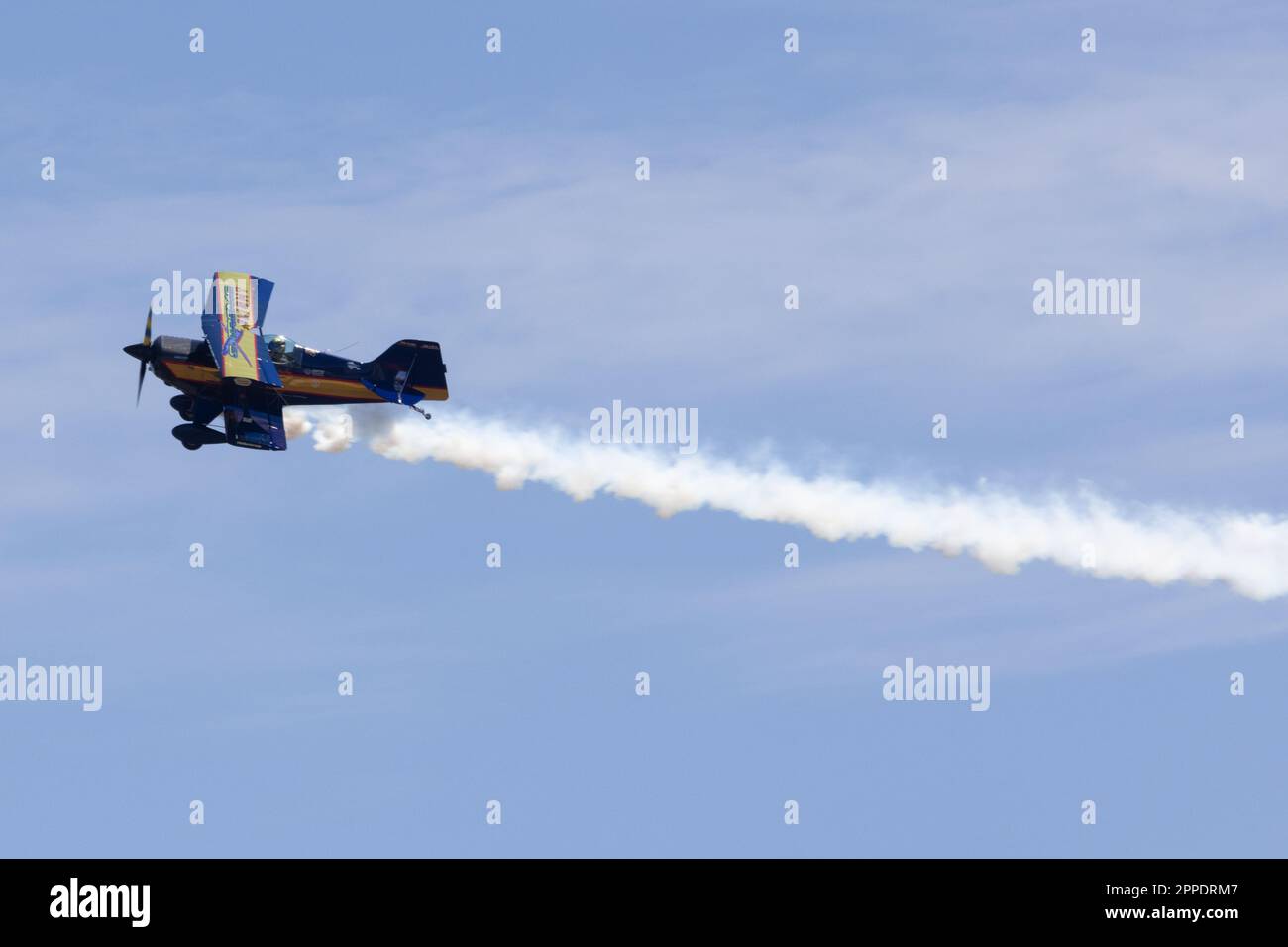 Patrick McAlee performs aerobatic maneuvers in a Pitts S1-S during the ...