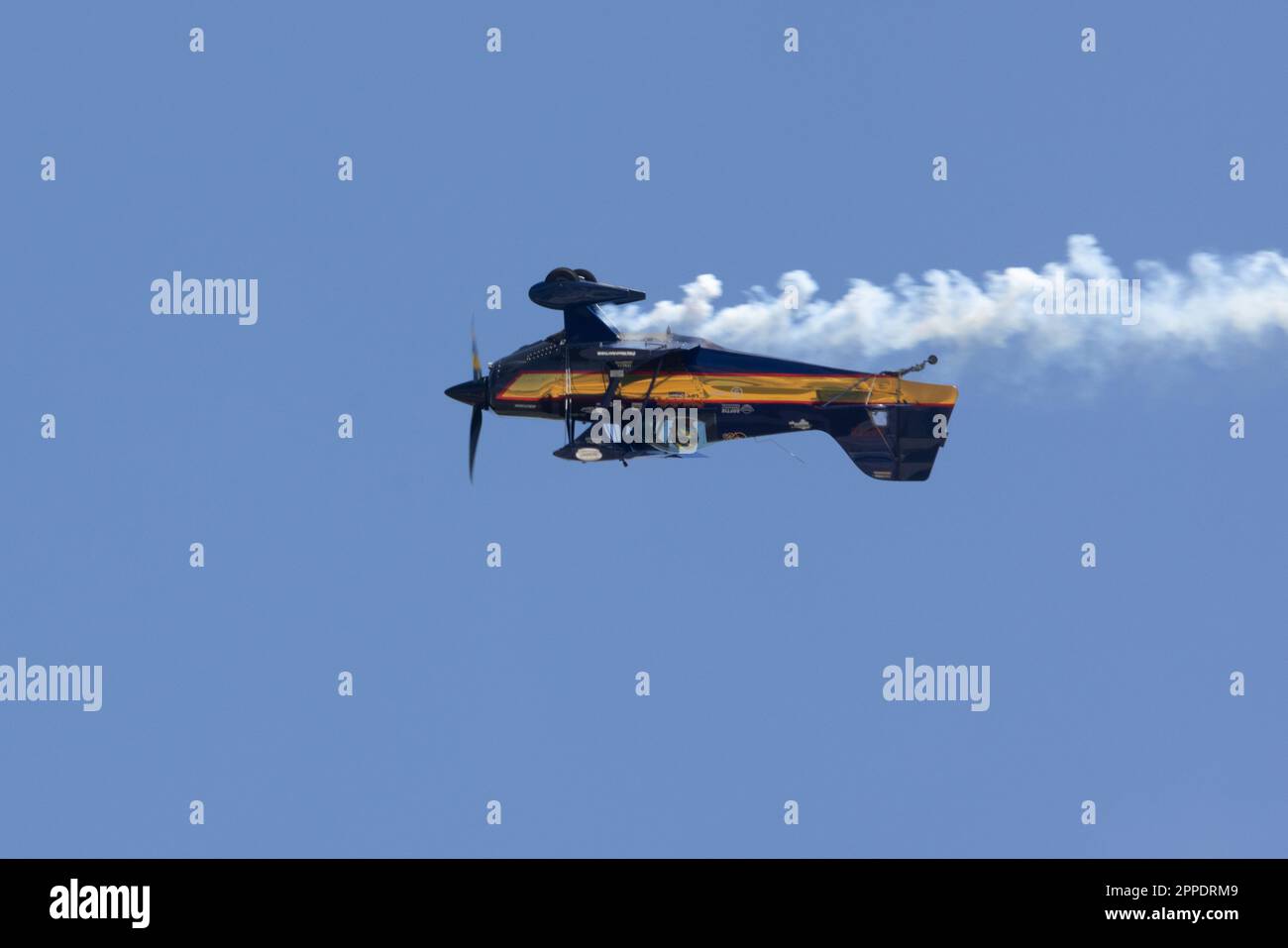 Patrick McAlee performs aerobatic maneuvers in a Pitts S1-S during the ...