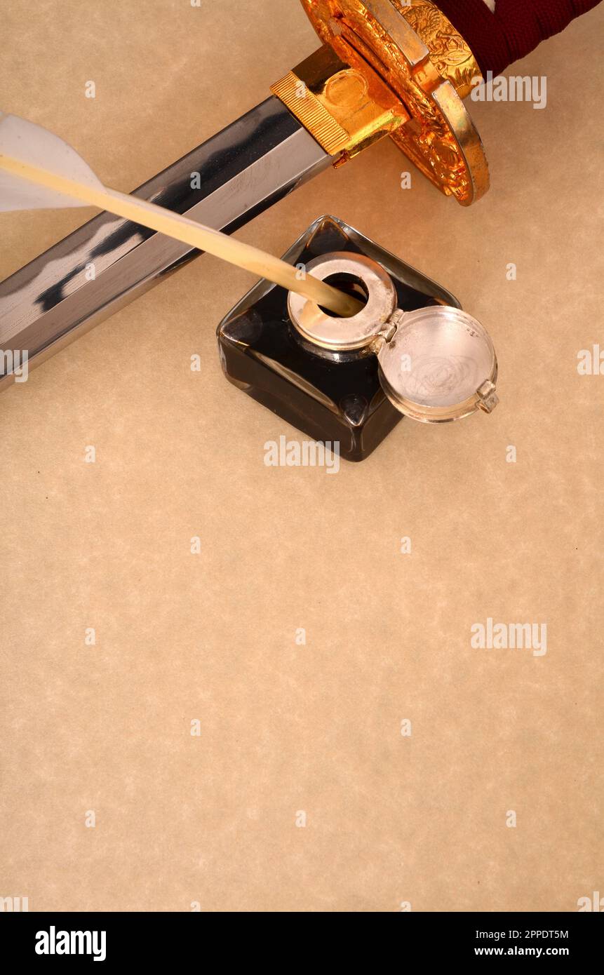 Sword quill hi-res stock photography and images - Alamy