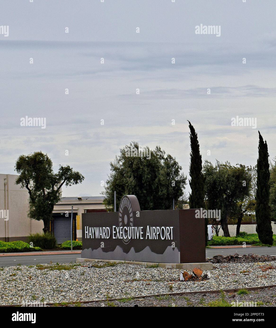 Hayward Executive Airport sign in Hayward, California Stock Photo - Alamy
