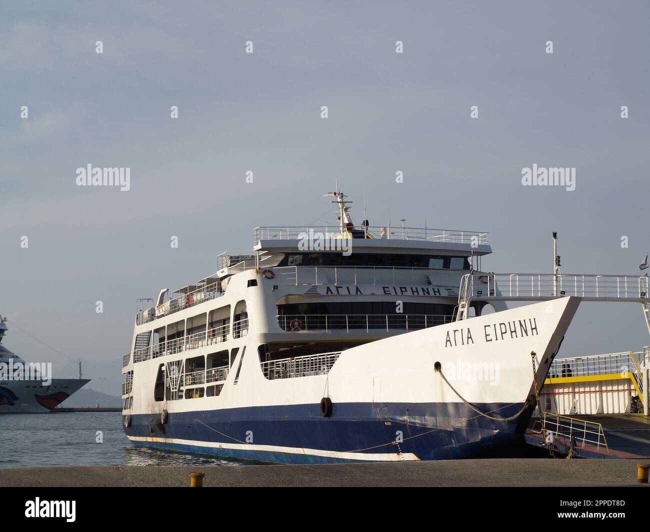 Kerkyra Seaways ferry Agia Eirini in Corfu Port, Kerkyra, Greece Stock ...