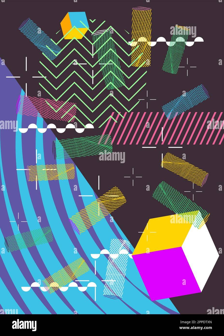 Minimal vector geometric cover. Abstract geometry graphic illustration ...