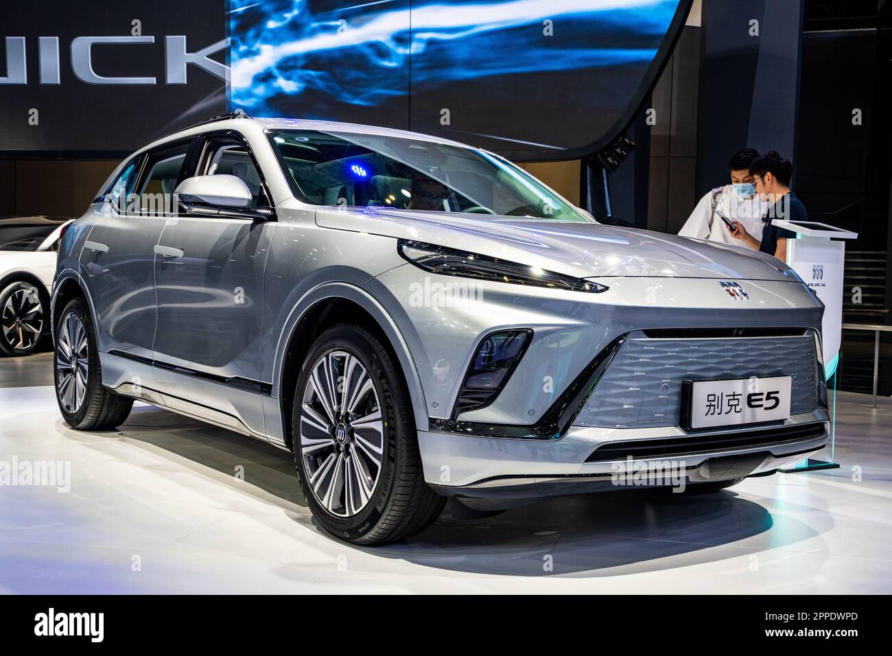 Buick Electra electric SUV on display at the 2023 Shanghai Auto Show ...