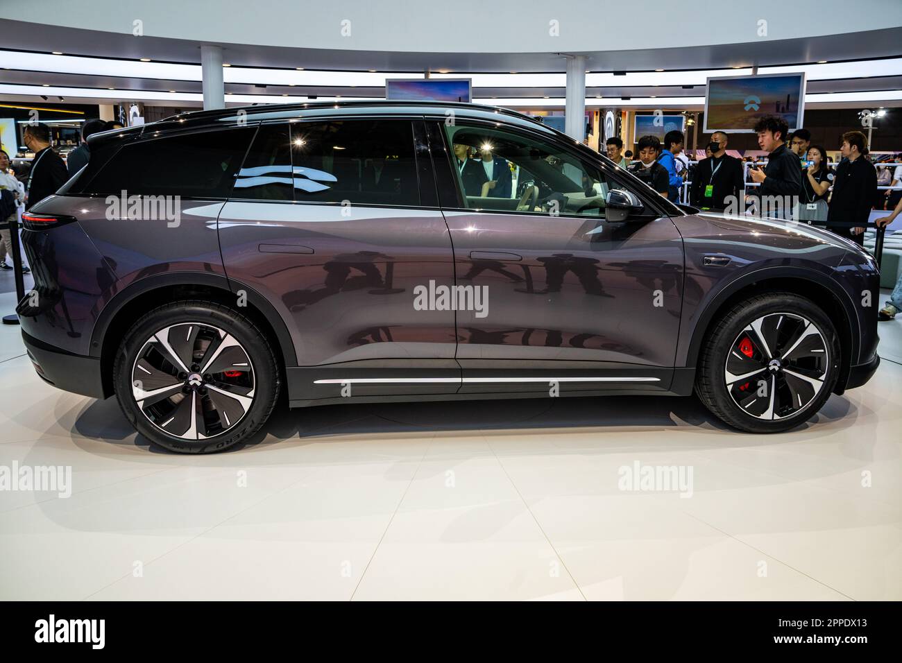 Nio ES6 electric SUV on display at the 2023 Shanghai Auto Show Stock ...