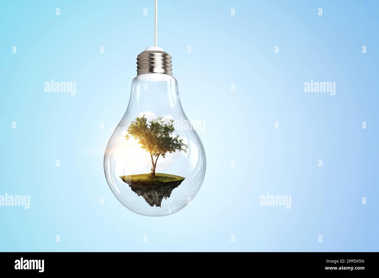 Tree growing inside light bulb Stock Photo - Alamy