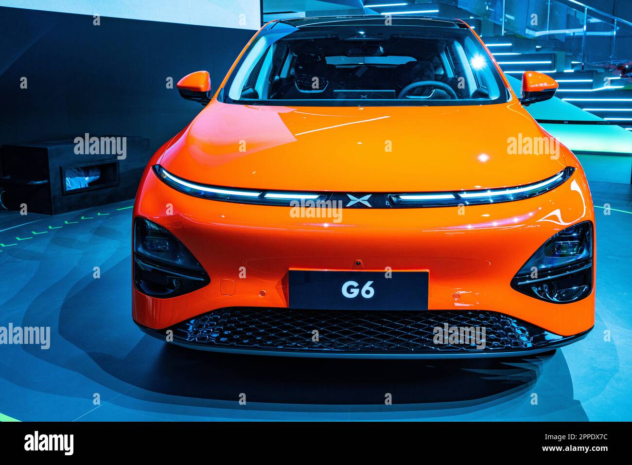 XPeng G6 electric SUV on display at the 2023 Shanghai Auto Show Stock ...