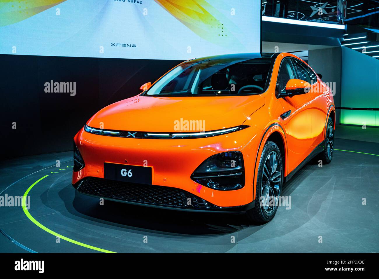 XPeng G6 electric SUV on display at the 2023 Shanghai Auto Show Stock ...