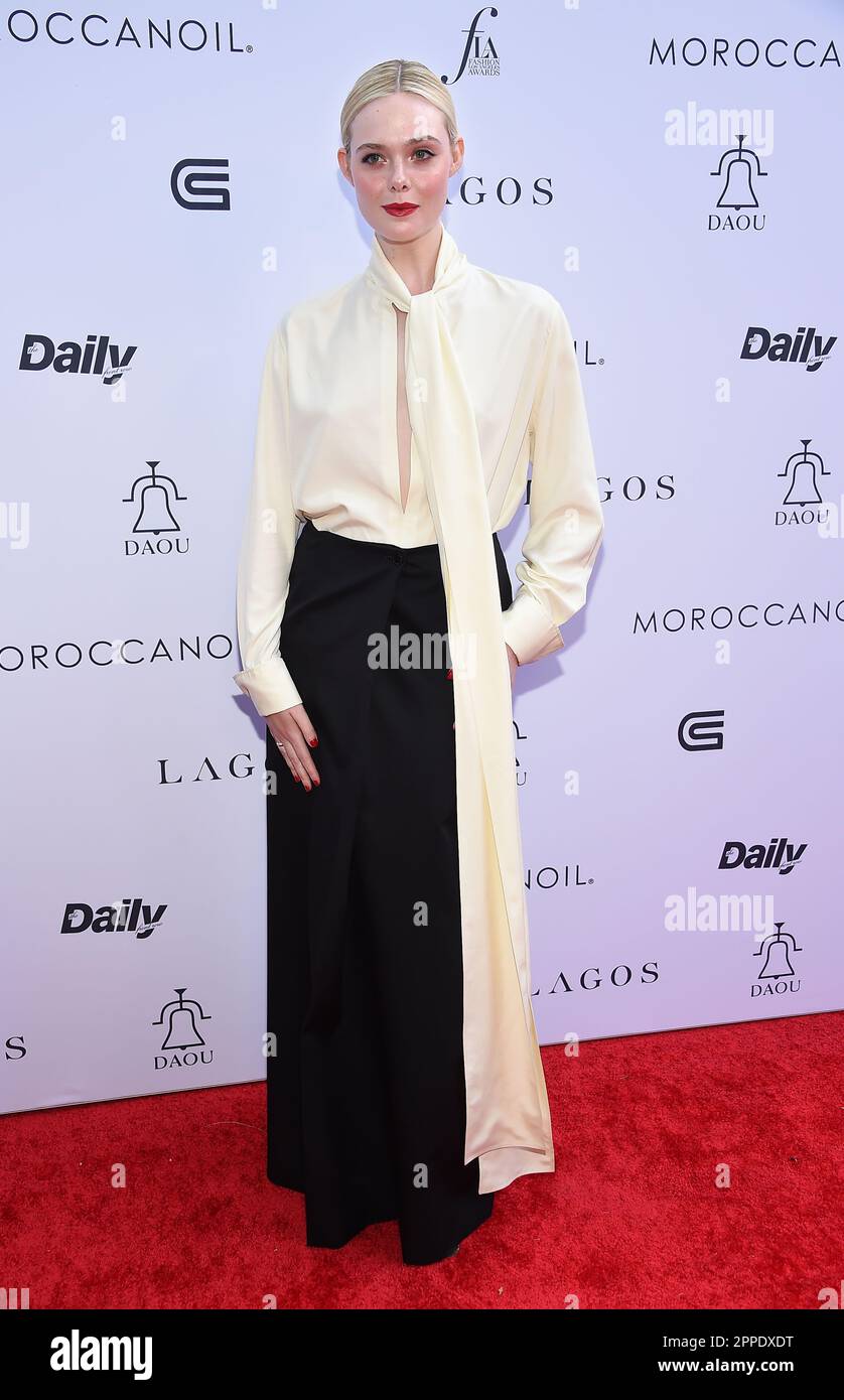 Beverly Hills, USA. 23rd Apr, 2023. Elle Fanning arriving at the Daily ...