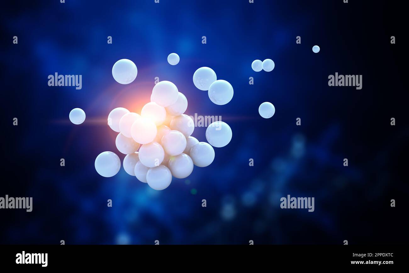 Science concept with sphere model Stock Photo - Alamy