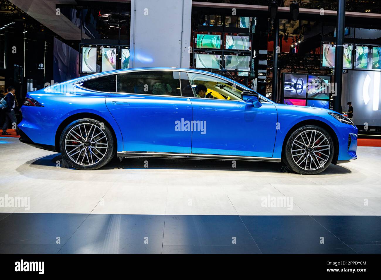Yuanhang Y7 EV sedan on display at the 2023 Shanghai Auto Show Stock ...