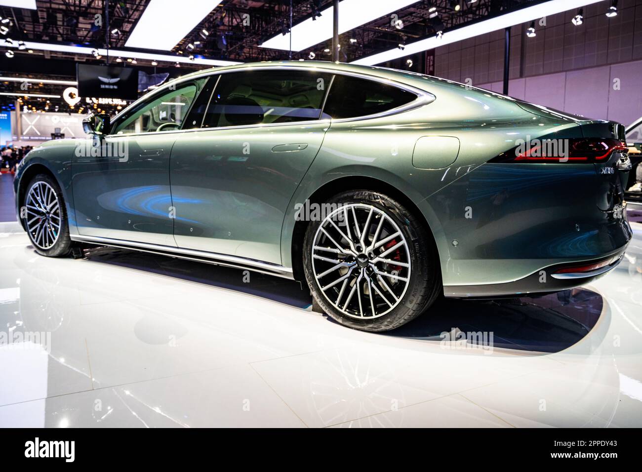 Yuanhang Y6 EV sedan on display at the 2023 Shanghai Auto Show Stock ...