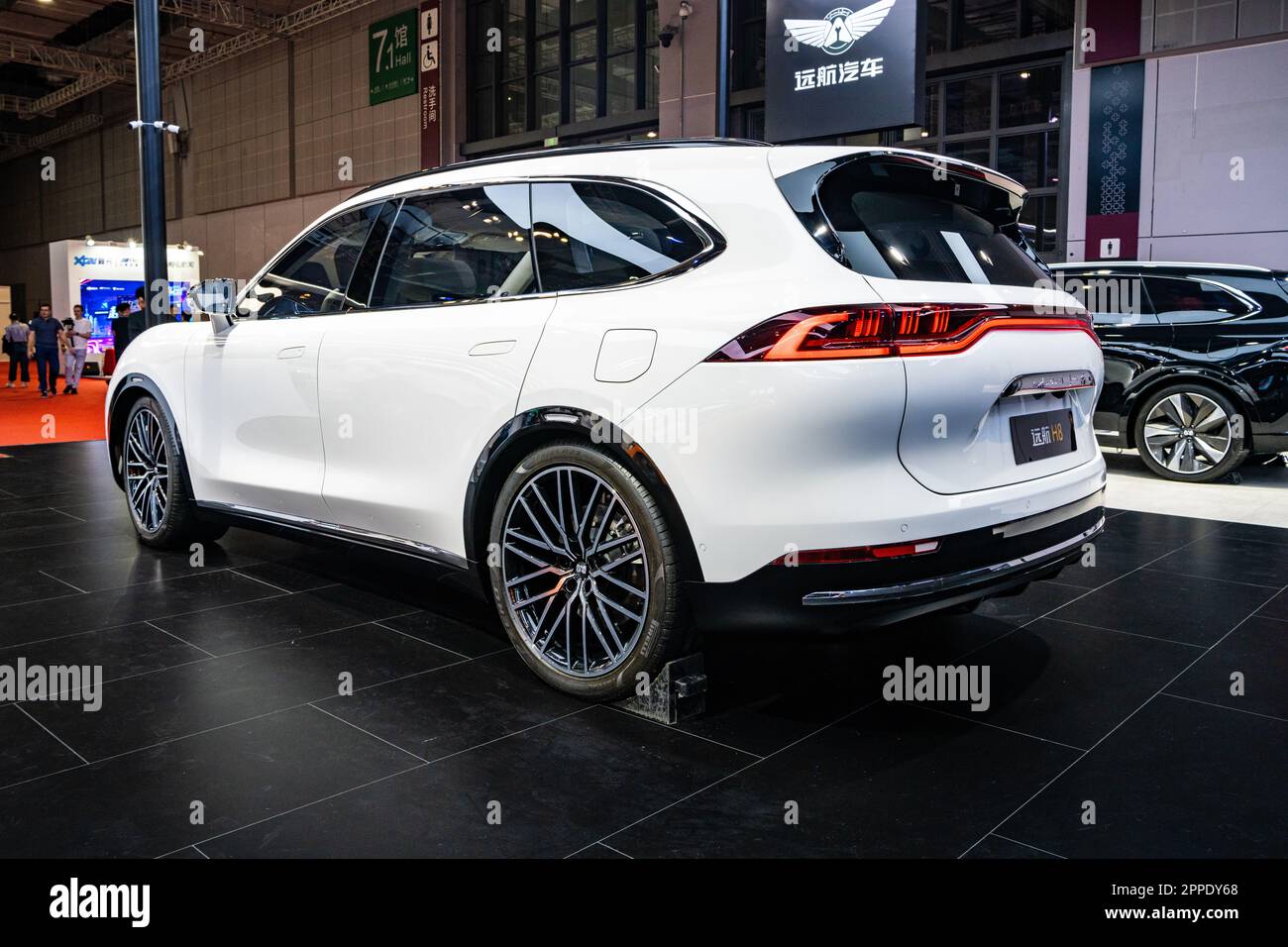 Yuanhang H8 electric SUV on display at the 2023 Shanghai Auto Show ...