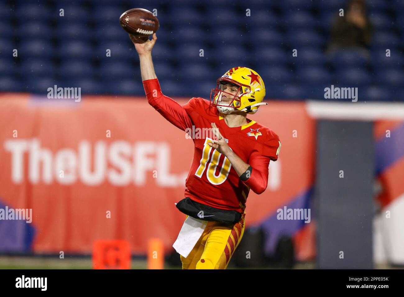 CANTON, OH - APRIL 23: Philadelphia Stars quarterback Case Cookus (10 ...