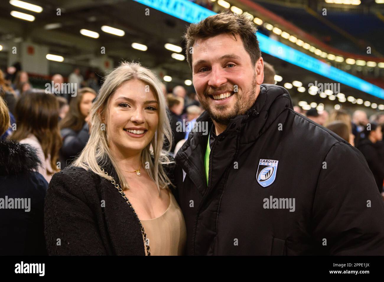 Cardiff, Wales. 22nd April 2023. Brad Thyer after URC Welsh Shield ...