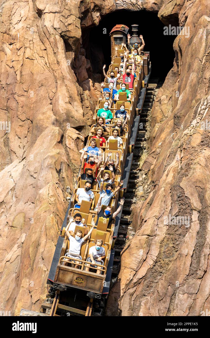 Expedition everest rollercoaster hi-res stock photography and images ...