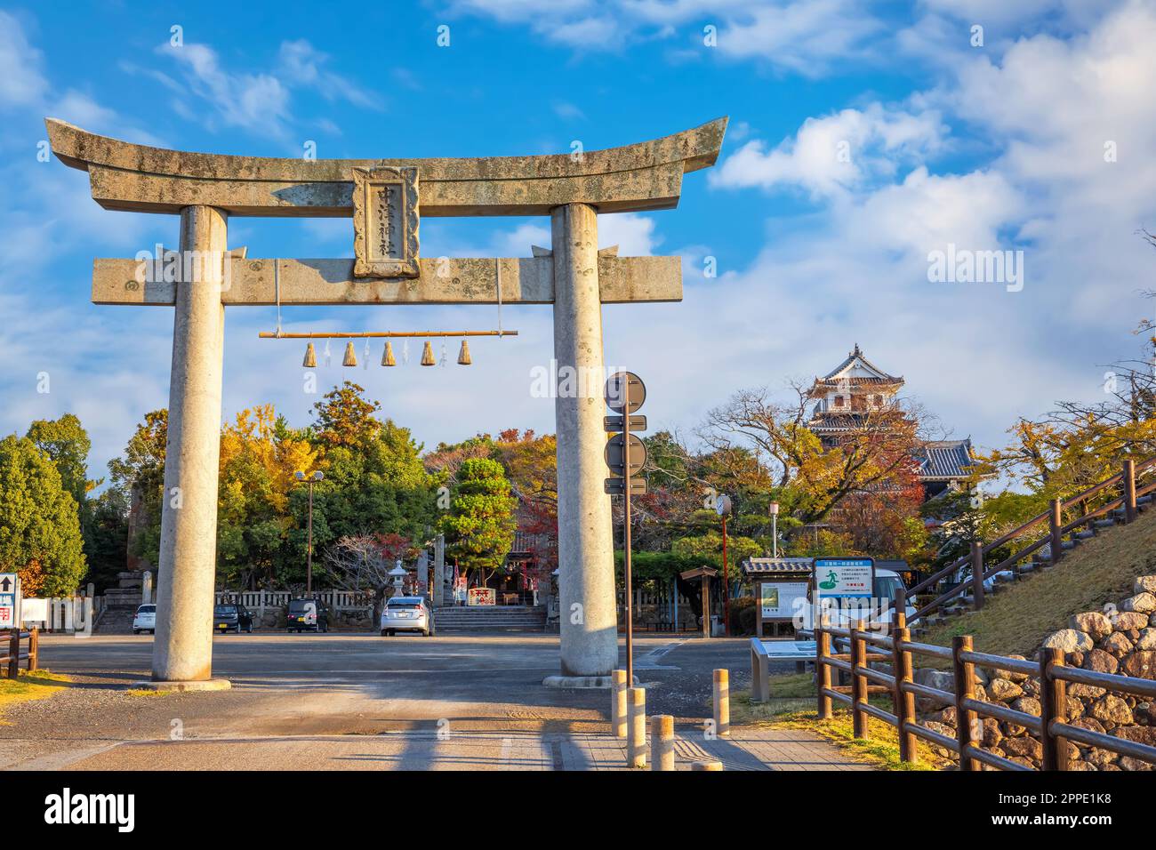 Nakatsu, Japan - Nov 26 2022: Nakatsu Daijingu Grand Shrine and shrines ...