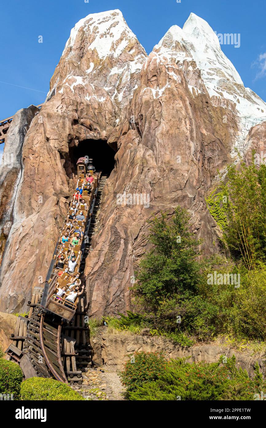 The amazing Everest ride Stock Photo - Alamy