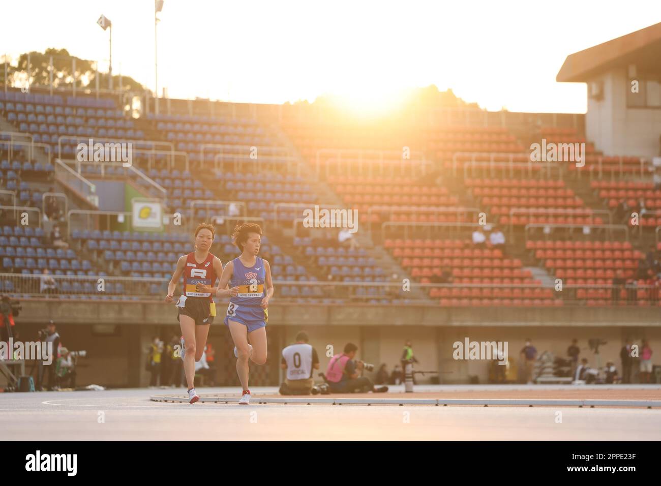 Lemon Gas Stadium Hiratsuka, Kanagawa, Japan. 21st Apr, 2023. (L-R ...