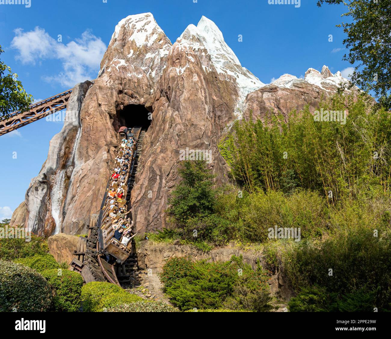 The amazing Everest ride Stock Photo - Alamy