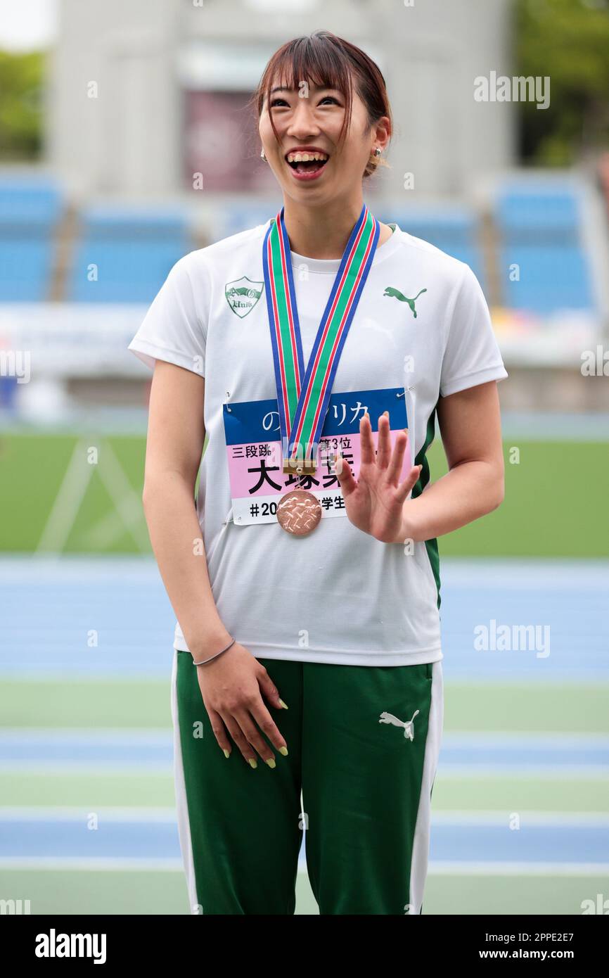 Lemon Gas Stadium Hiratsuka, Kanagawa, Japan. 22nd Apr, 2023. Hazuki ...