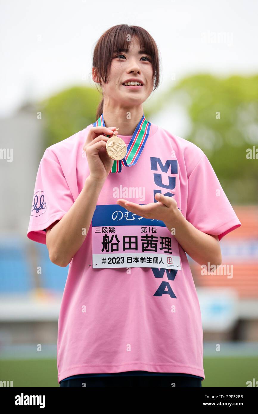 Lemon Gas Stadium Hiratsuka, Kanagawa, Japan. 22nd Apr, 2023. Akari ...