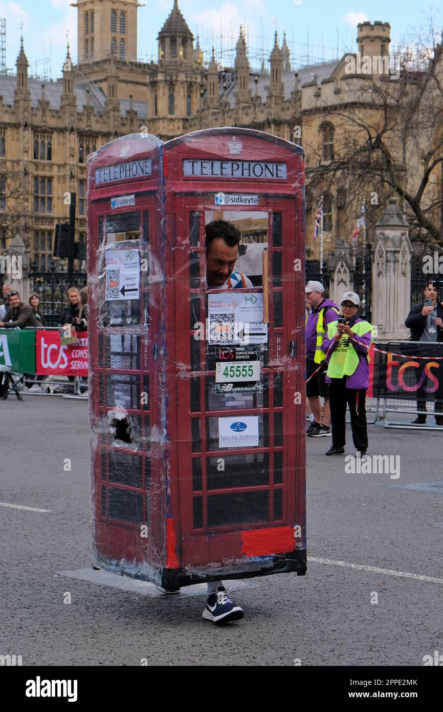 Runner dressed as a telephone box hi-res stock photography and images ...