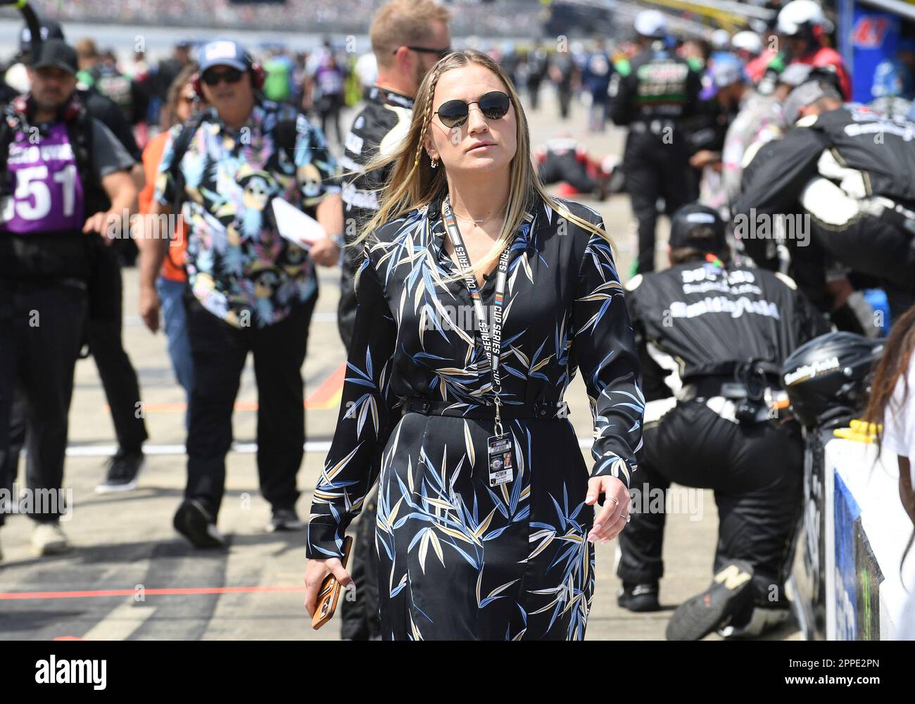 TALLADEGA, AL - APRIL 23: Julia Piquet, the fiancee of Daniel Suarez ...