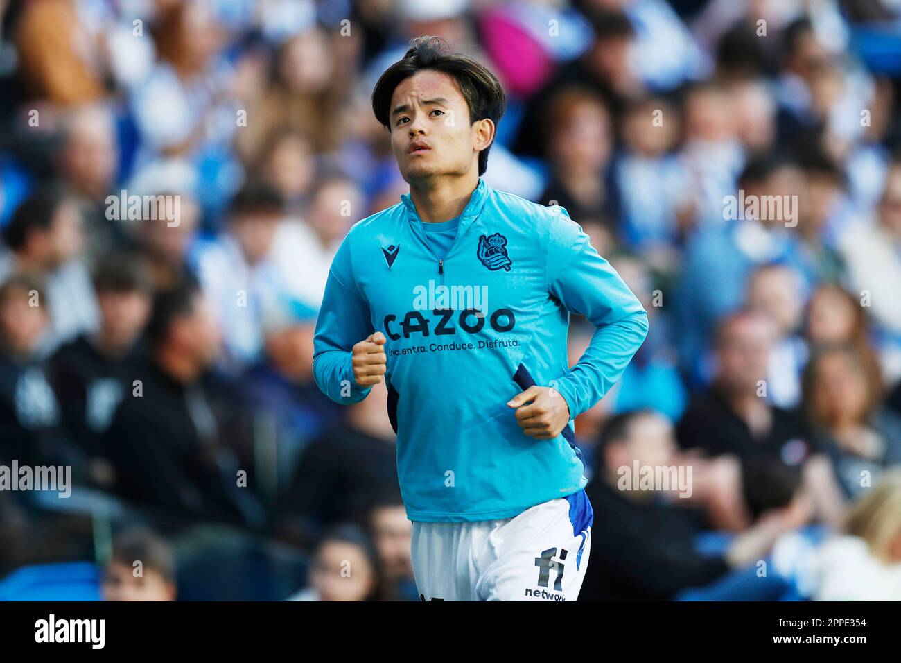 San Sebastian, Spain. Credit: D. 22nd Apr, 2023. Takefusa Kubo ...