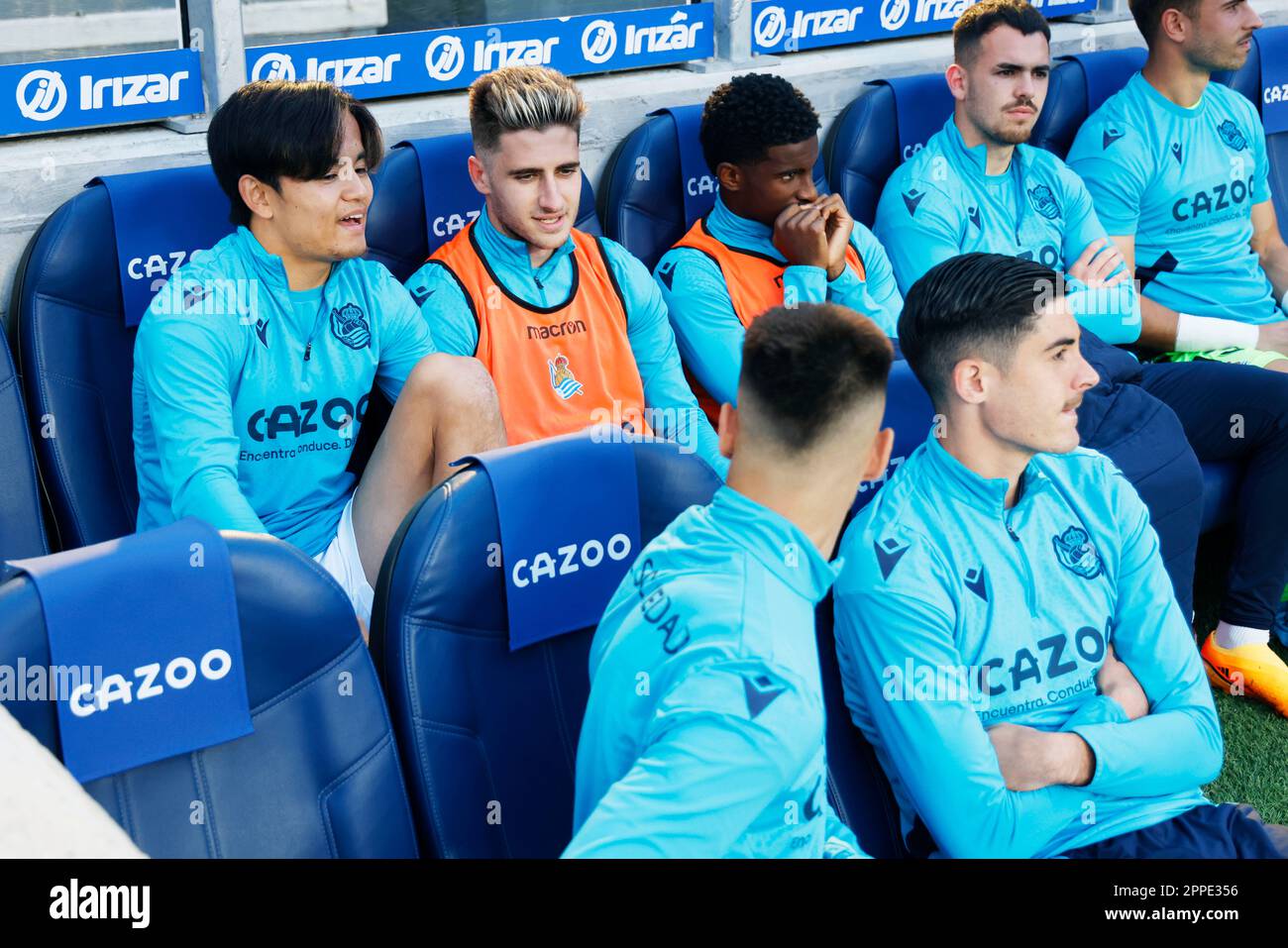 San Sebastian, Spain. Credit: D. 22nd Apr, 2023. Takefusa Kubo ...