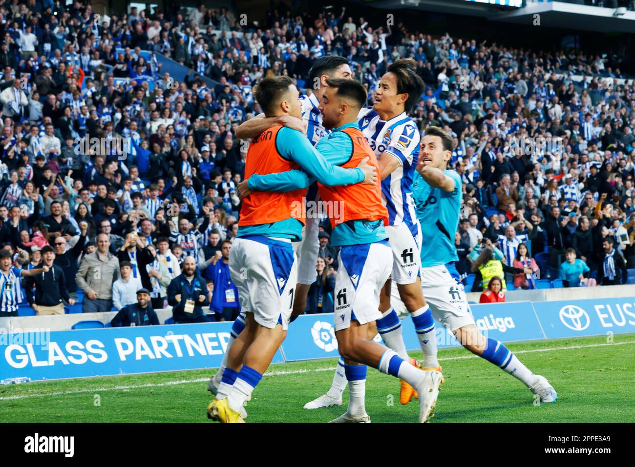 San Sebastian, Spain. Credit: D. 22nd Apr, 2023. Takefusa Kubo ...