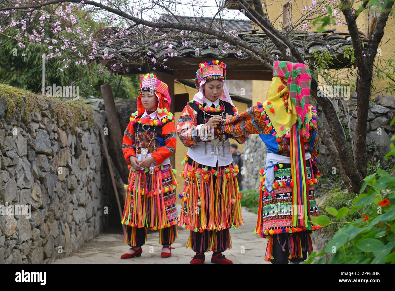 Dong Van, Ha Giang, Vietnam. Brilliant and unique costumes of ethnic ...