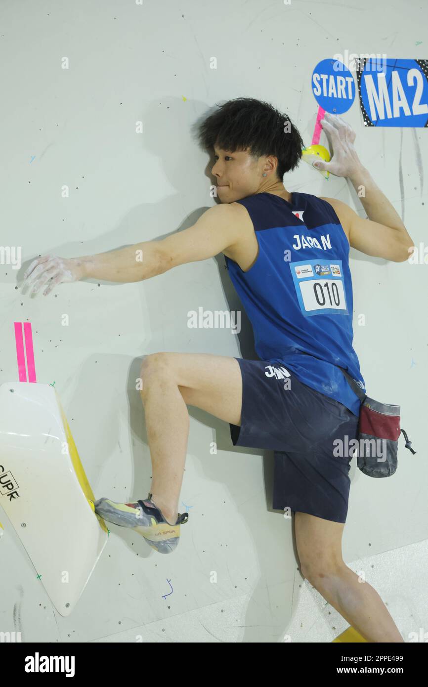Tokyo, Japan. 21st Apr, 2023. Yuji Inoue (JPN) Sports Climbing : IFSC ...
