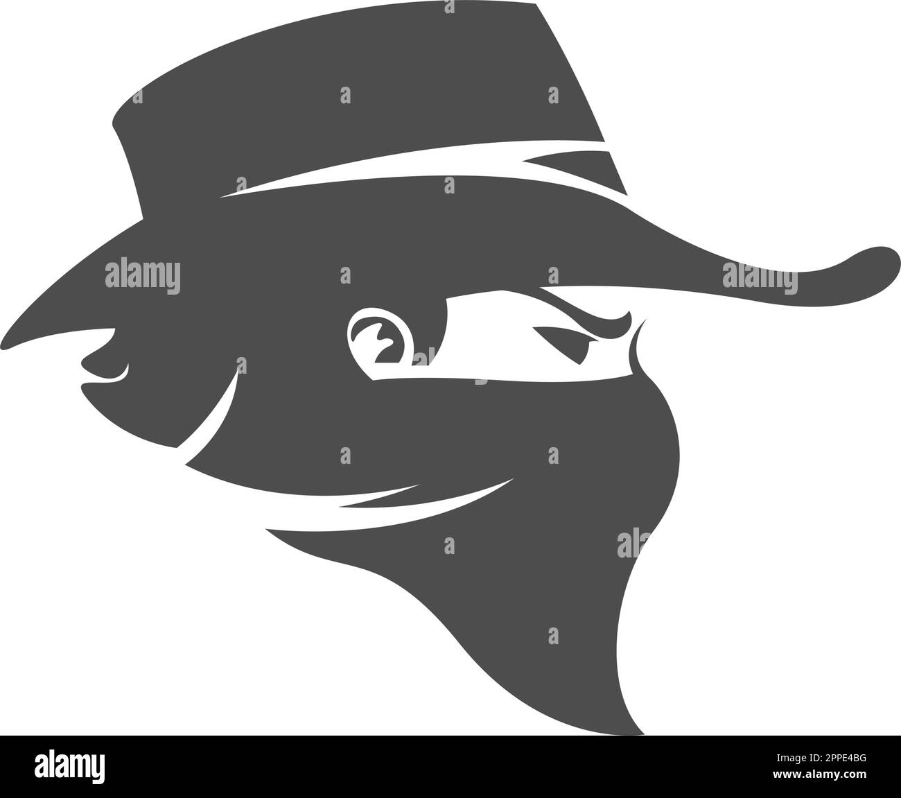 Cowboy logo icon design illustration Stock Vector Image & Art - Alamy