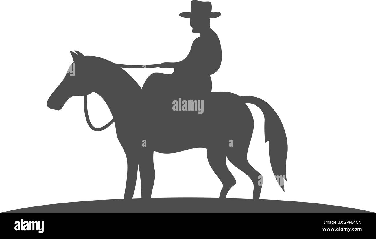 Cowboy logo icon design illustration Stock Vector Image & Art - Alamy