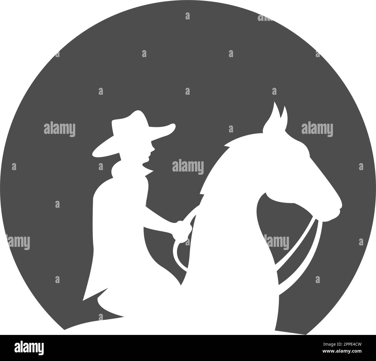 Cowboy logo icon design illustration Stock Vector Image & Art - Alamy