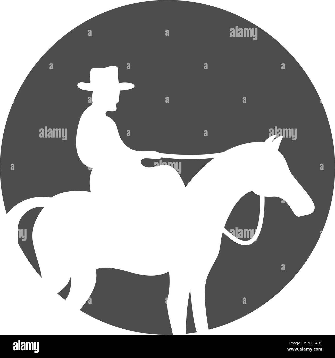 Cowboy logo icon design illustration Stock Vector Image & Art - Alamy