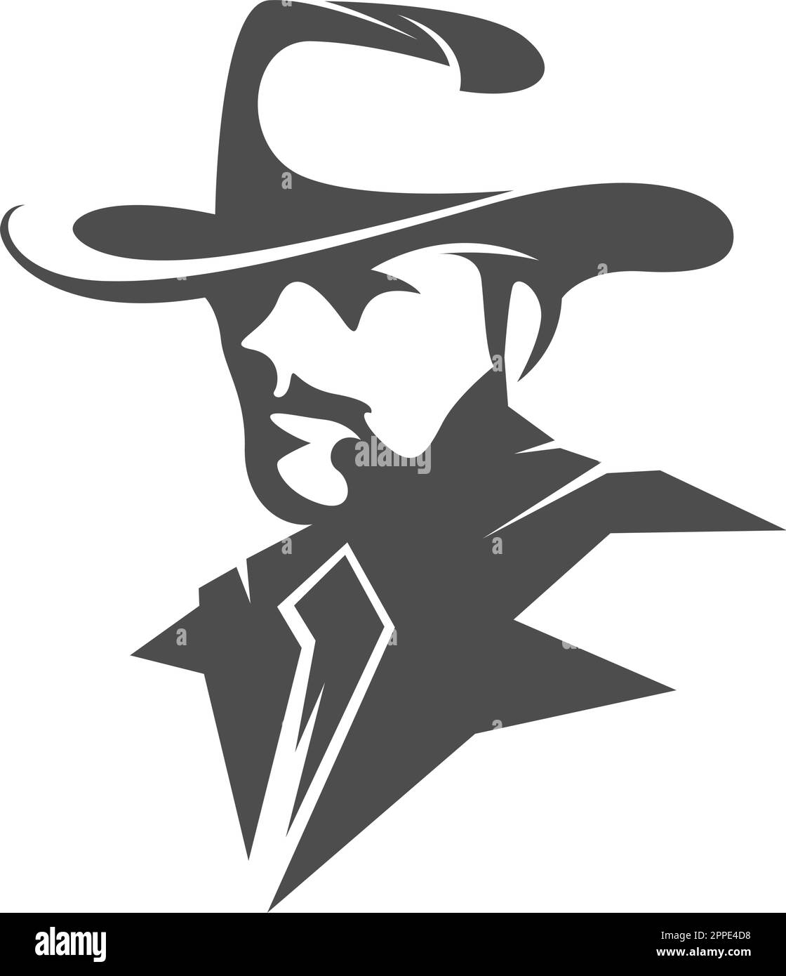 Cowboy logo icon design illustration Stock Vector Image & Art - Alamy