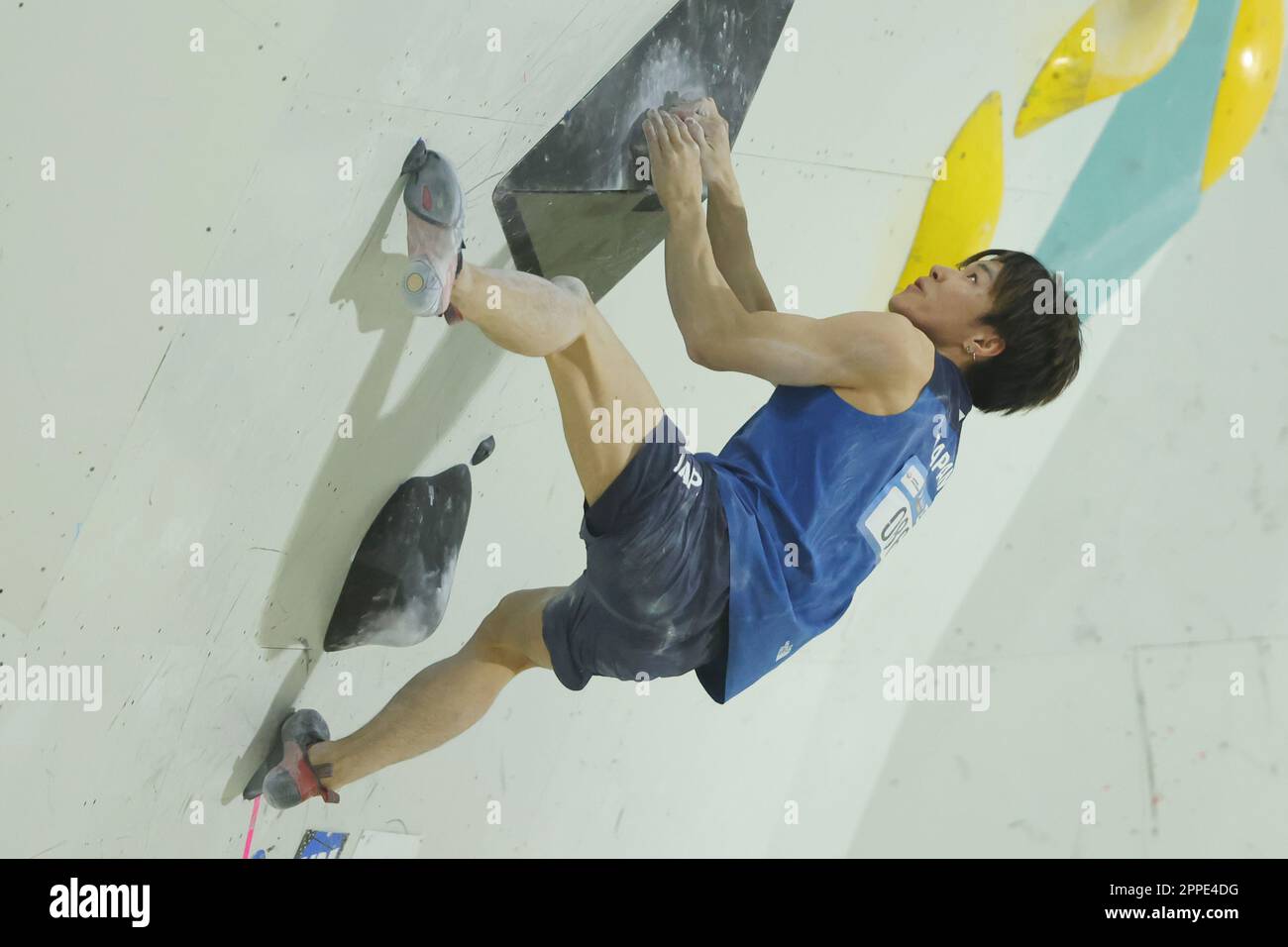 Tokyo, Japan. 21st Apr, 2023. Daiki Sano (JPN) Sports Climbing : IFSC ...