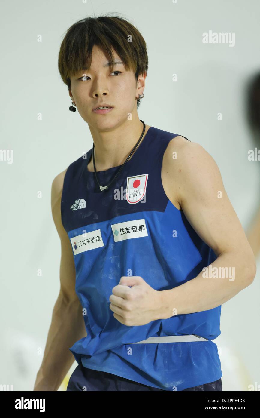 Tokyo, Japan. 21st Apr, 2023. Daiki Sano (JPN) Sports Climbing : IFSC ...