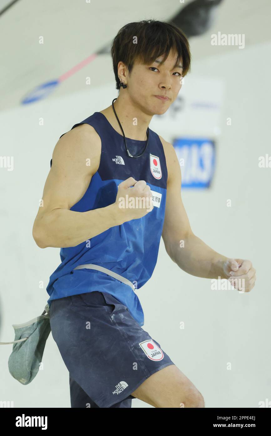 Tokyo, Japan. 21st Apr, 2023. Daiki Sano (JPN) Sports Climbing : IFSC ...