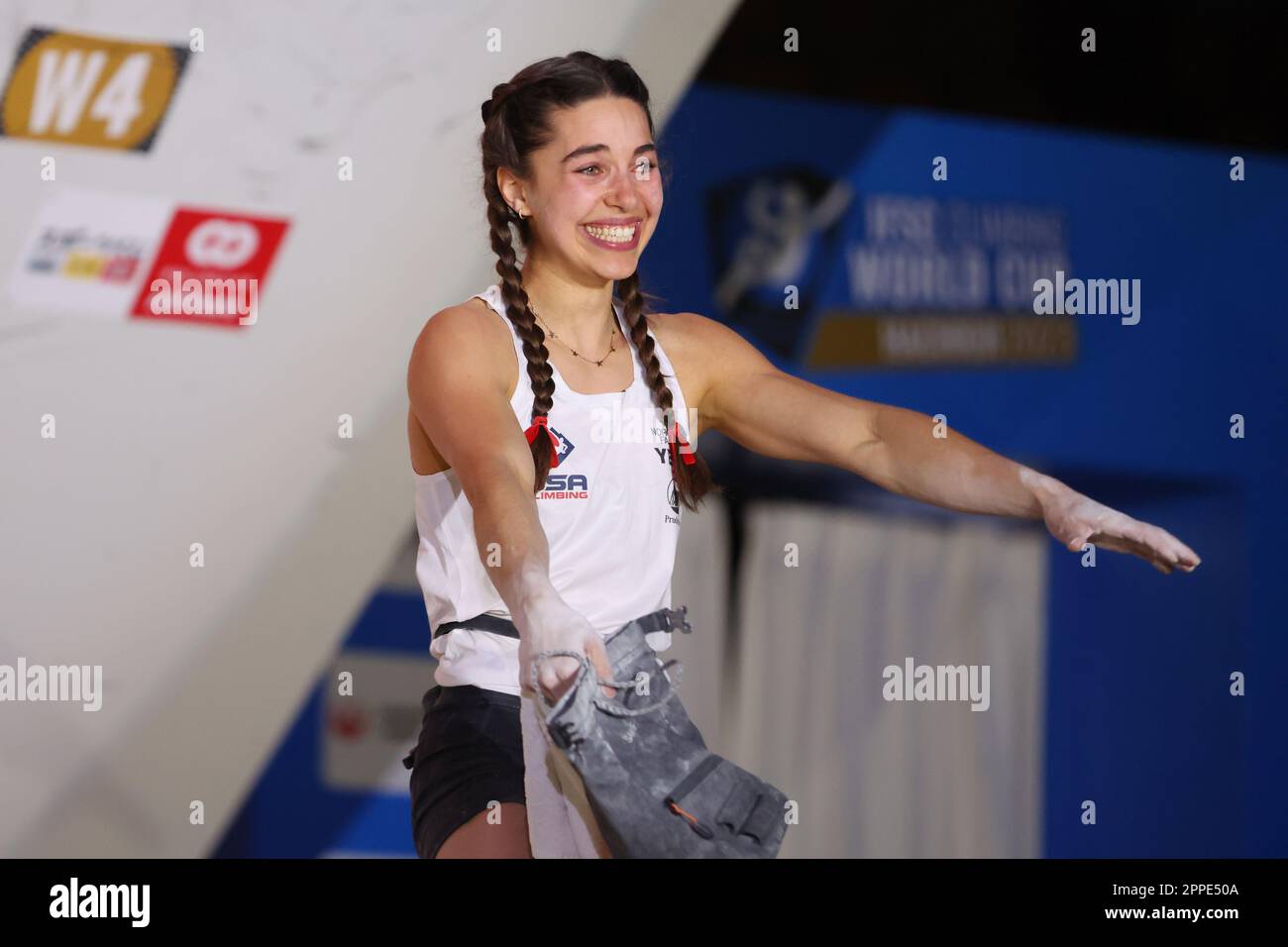Tokyo, Japan. 22nd Apr, 2023. Brooke Raboutou (USA) Sports Climbing ...